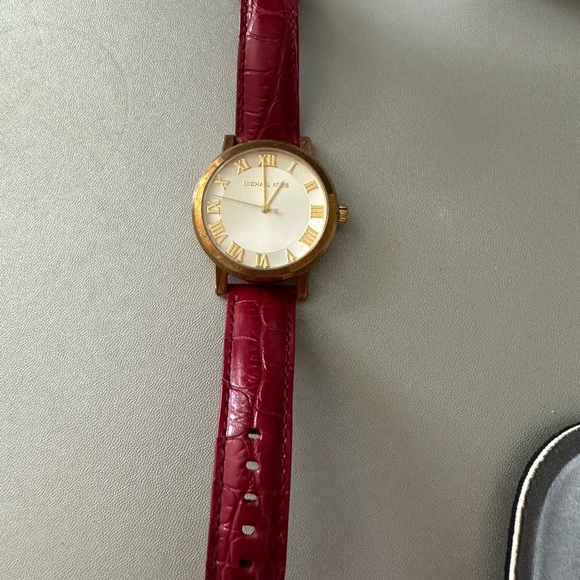 Michael Kors | Accessories | Michael Kors Burgundy Watch | Poshmark